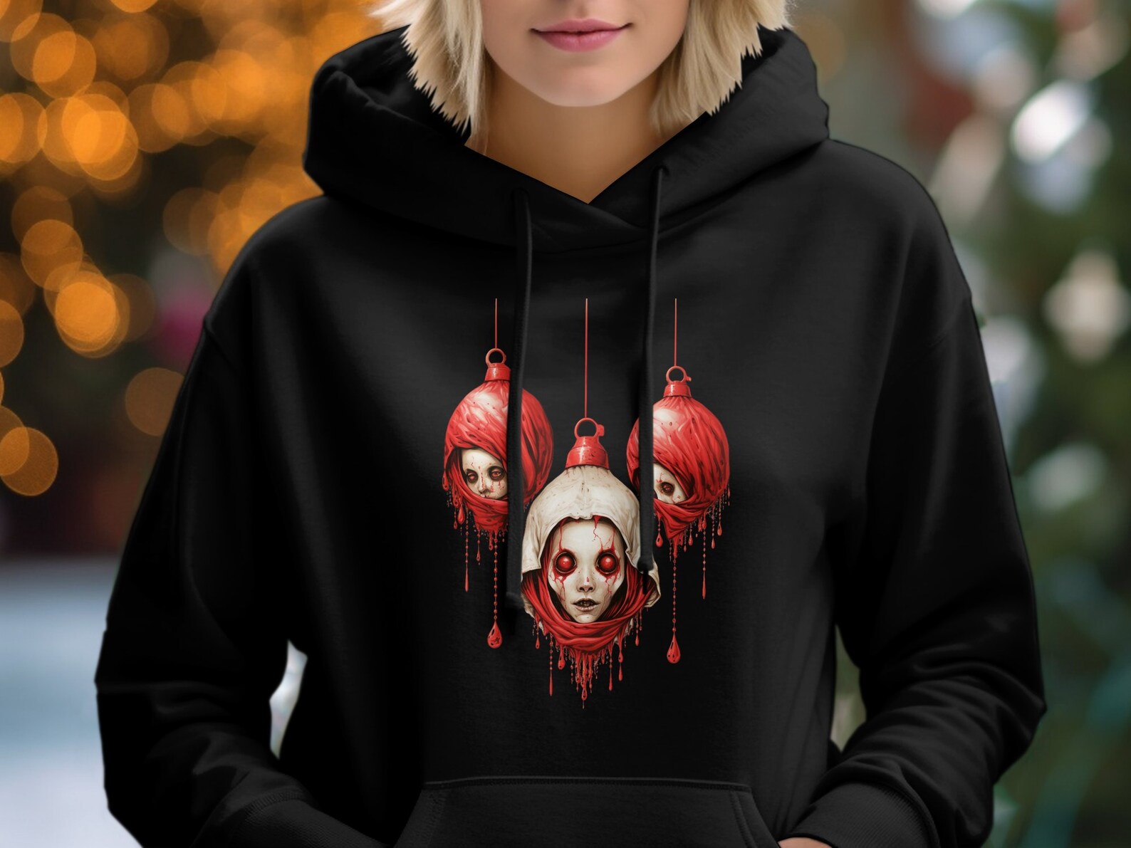 Red Horror Christmas Clipart PNG Set, 35 Commercial Use Transparent PNG ...