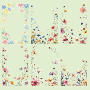 60 Transparent Daisy Frames PNG, Commercial Use, Instant Download ...