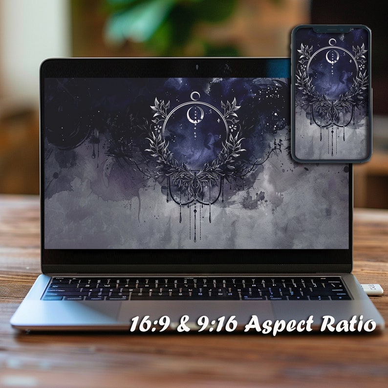 50 Witchy Desktop Wallpapers, Soft and Dreamy Celestial Designs, Moody ...