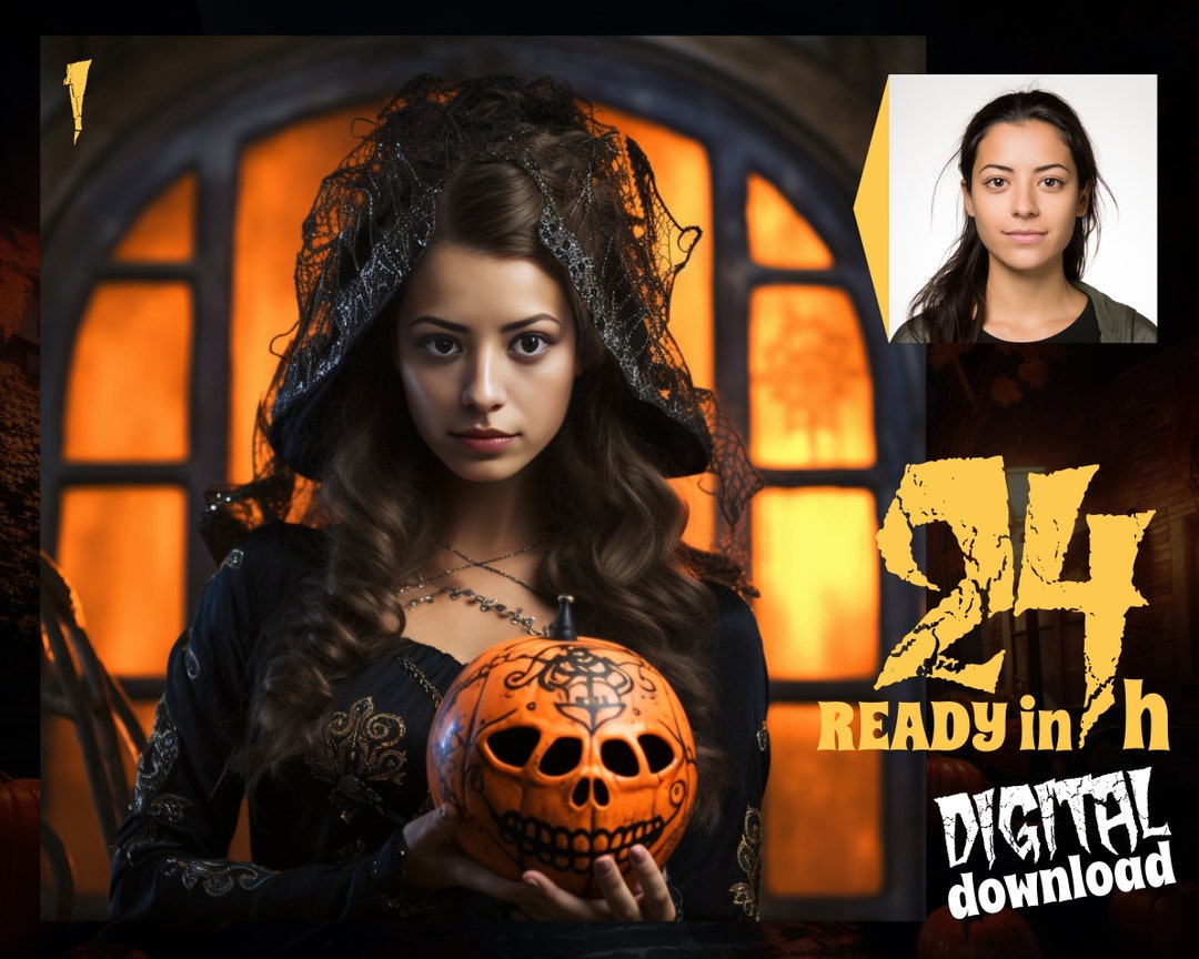 PERSONALIZED HALLOWEEN PORTRAIT - Etsy