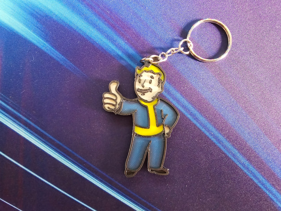 Vault-tec Vault Boy Keychain - Etsy