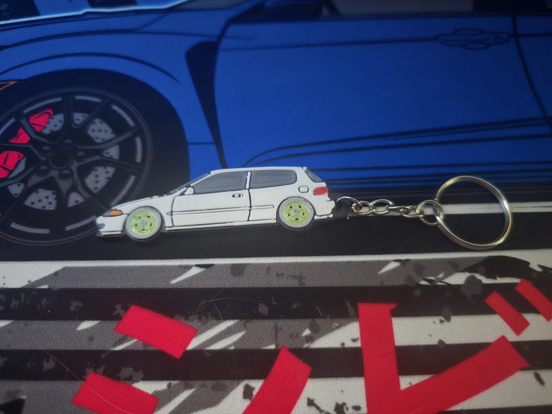 Honda Civic Ek Keychain - Etsy