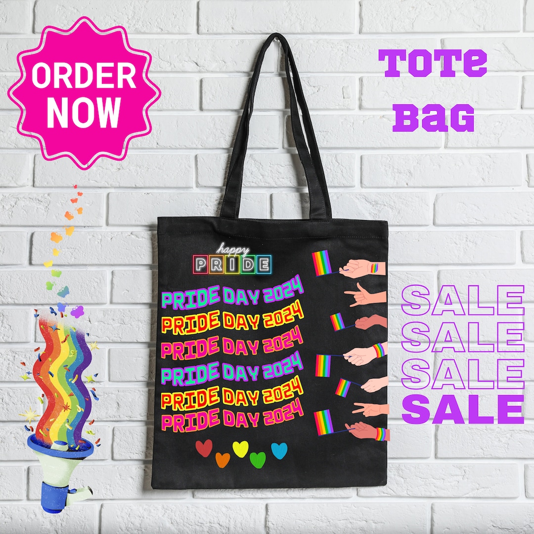 LGBTQ Pride Tote Bag. Pride Month Bag, Summer Bag, Birthday Gift for a ...