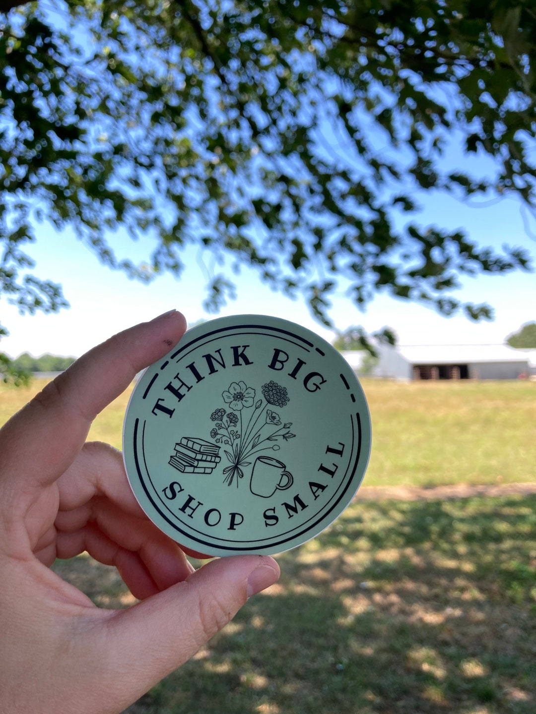 Think Big, Shop Small Sticker - Small Shop - Support Local Business - Etsy