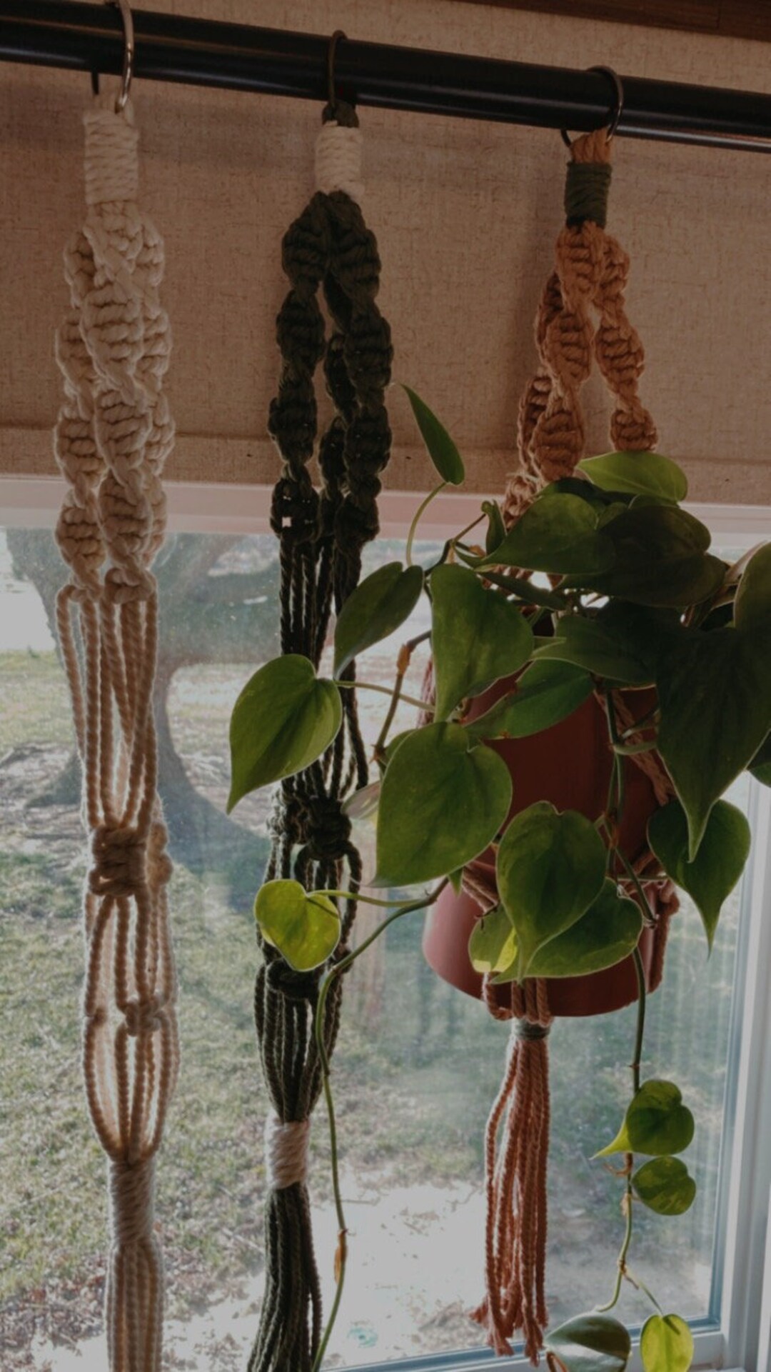 Macrame Plant Hangers - Hanging Plants - Boho Decor - Farmhouse ...