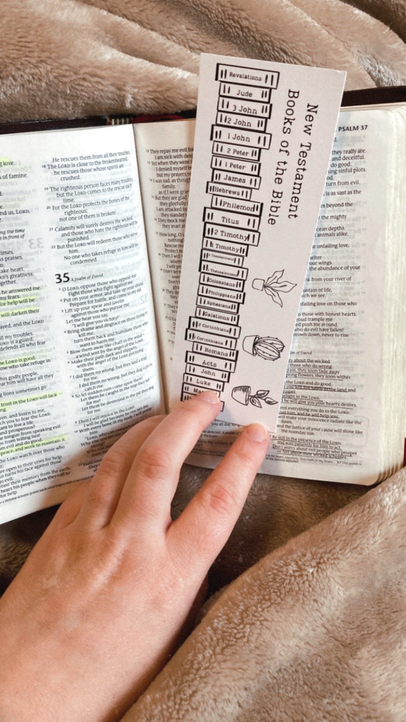 Bookmarks - Digital Download - Reading List and Books of the Bible - Etsy