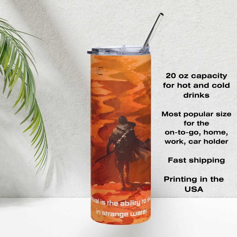 Dune 2024 Slim Tumbler 20oz Movie Souvenir Gift for Fantasy Dune Fan ...