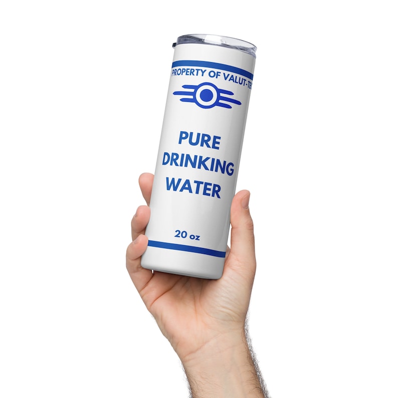 Fallout Inspired 20 Oz Tumbler Pure Drinking Water Edition, Survive the ...