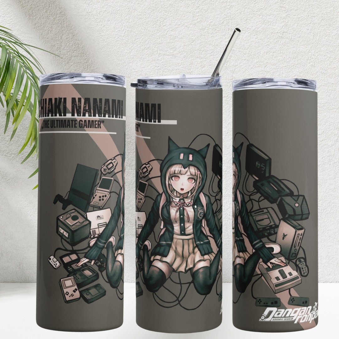 Danganronpa Chiaki Nanami Slim Tumbler 20oz Sublimated Merch Anime Game ...