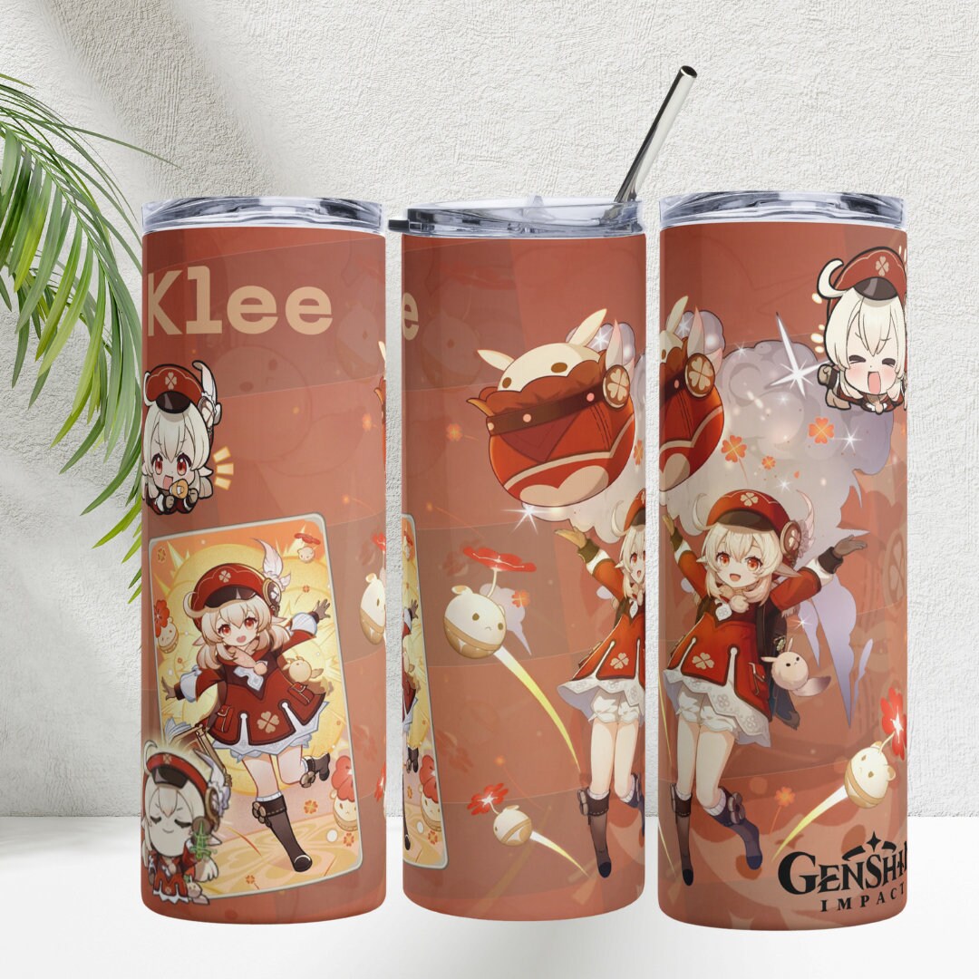 Klee Genshin Impact Gaming Tumbler 20oz Manga Anime Cute Kawaii Best ...