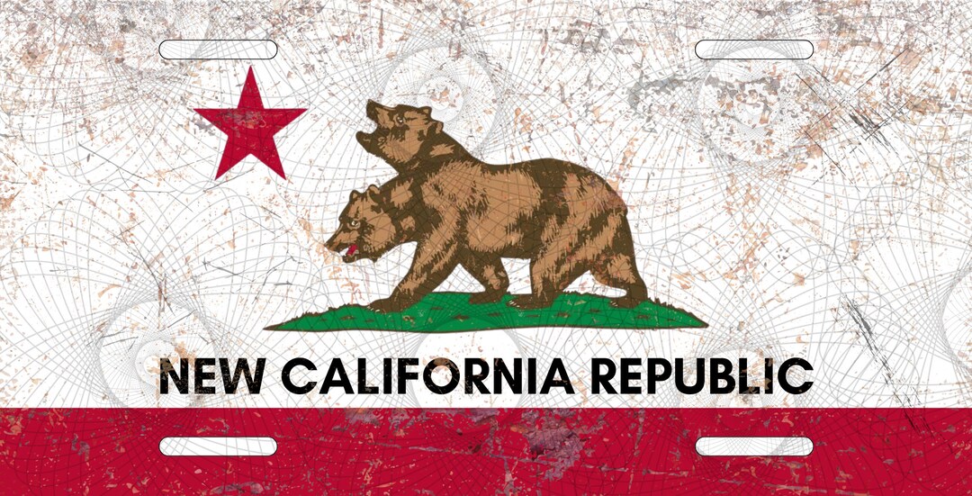 Fallout Inspired License Plate New California Republic, 12x6 Inch ...