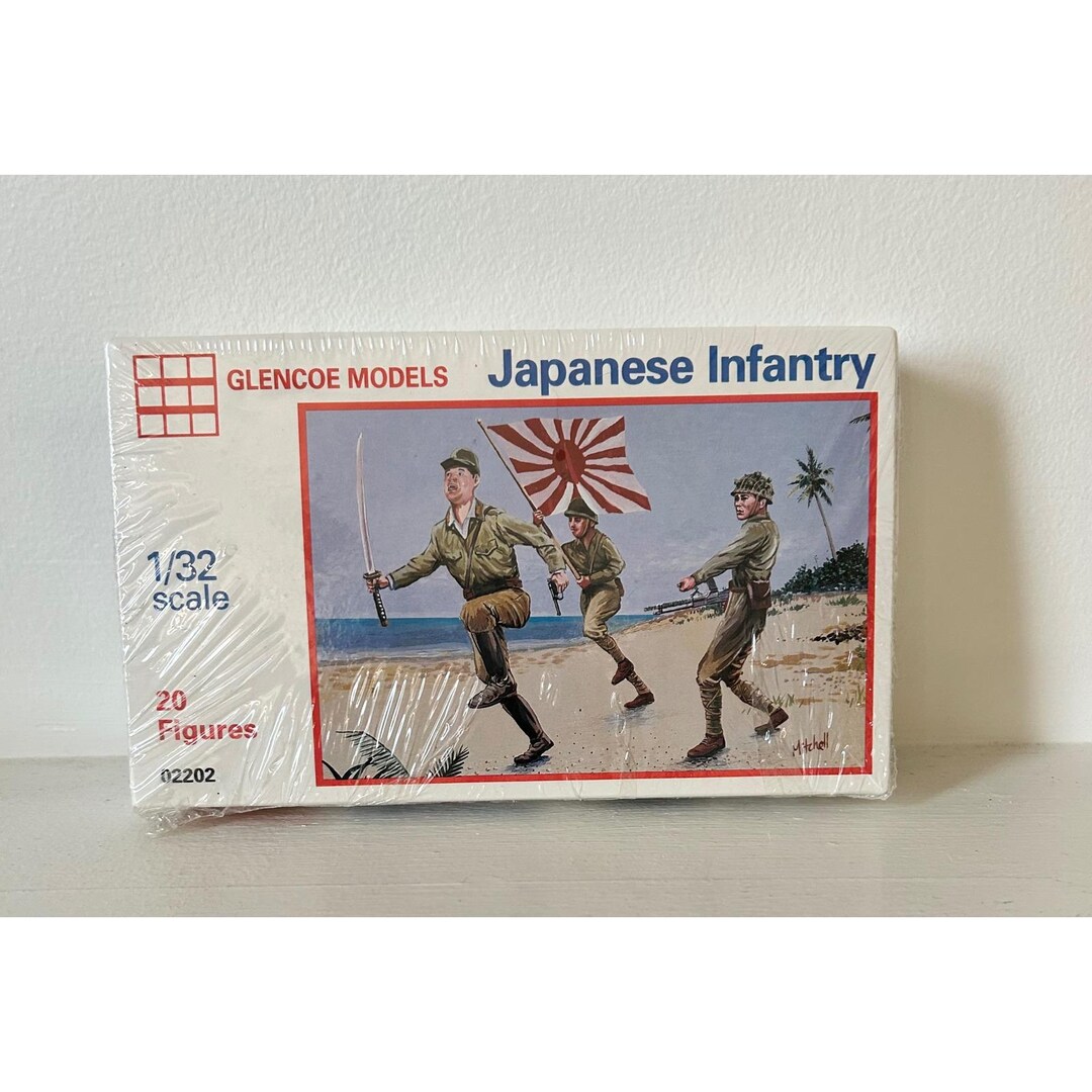 Glencoe Models Japanese Infantry 1/32 Scale 20 Plastic Figures Kit ...