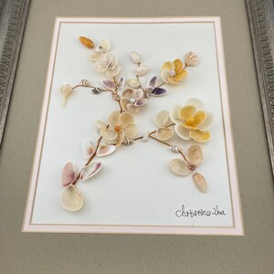 Framed Seashell Flower Art: Hand-picked and Hand Made All Natural ...
