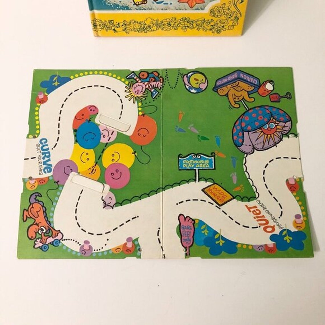 Vintage 1969 Mattel Upsy Downsy Downy Dilly Playset With Board and Book ...