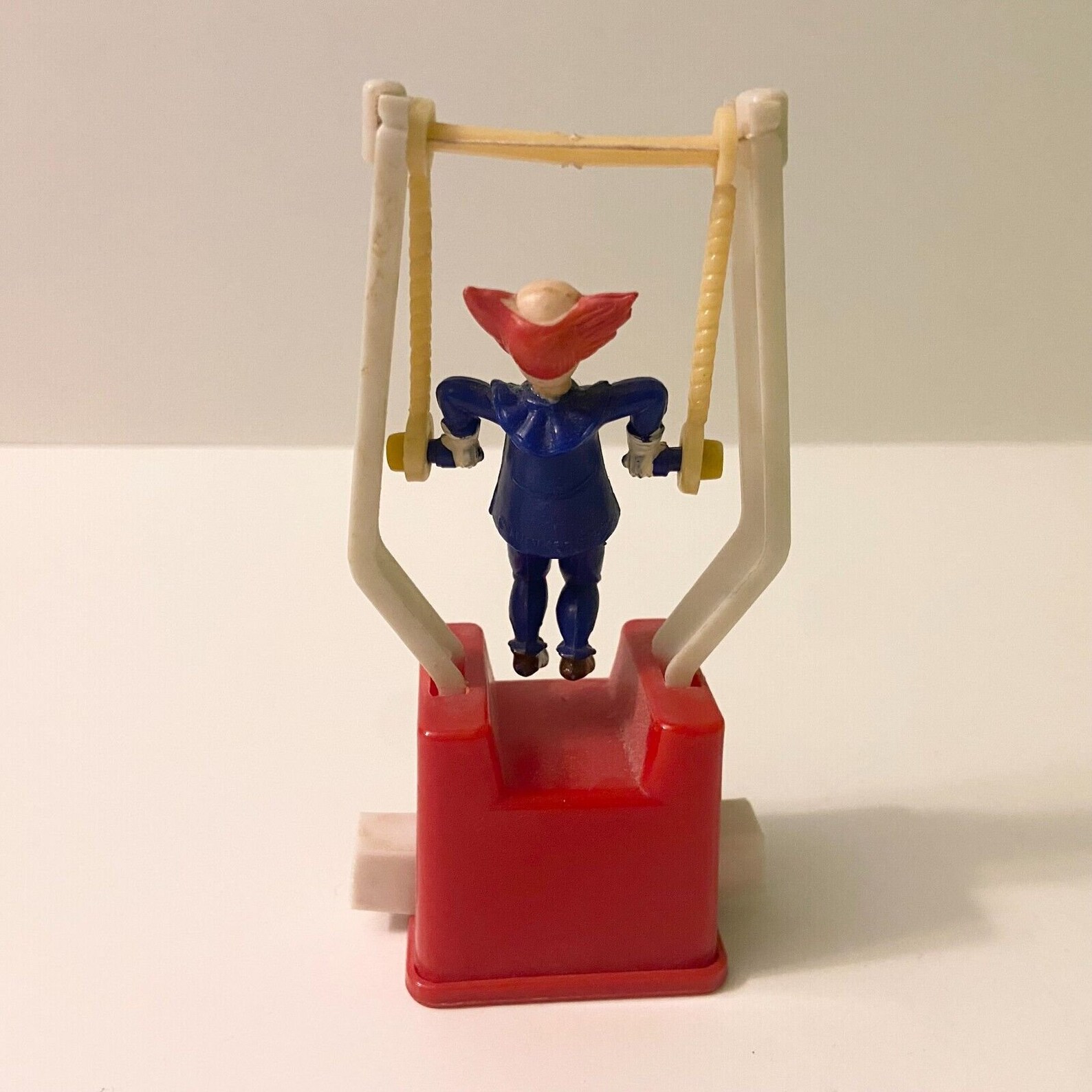 Vintage 1970s Bozo the Clown Trapeze Acrobat Push Button Puppet Toy ...