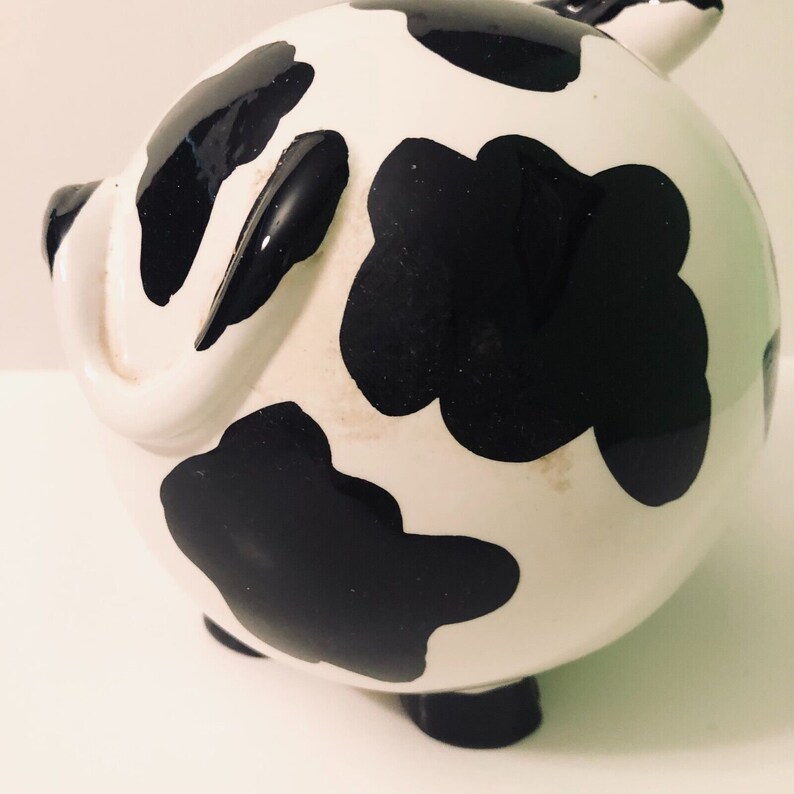 Vintage Ceramic Cow Piggy Bank Coin Bank 8 Inch Long Farm Animal - Etsy
