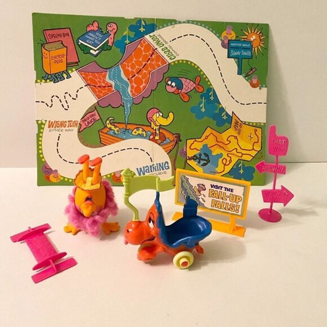 Vintage 1969 Mattel Upsy Downsy Miss Information Playset With Board - Etsy