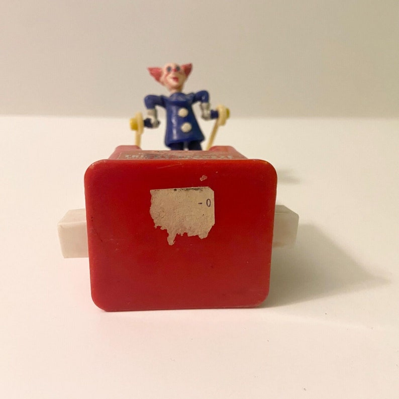 Vintage 1970s Bozo the Clown Trapeze Acrobat Push Button Puppet Toy ...