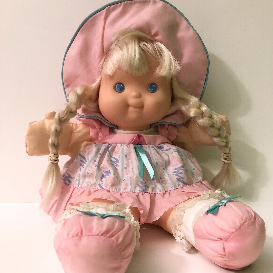 Vintage 1992 Puffalump Kid Girl Blonde Hair Pink Outfit 15 Inch Doll ...