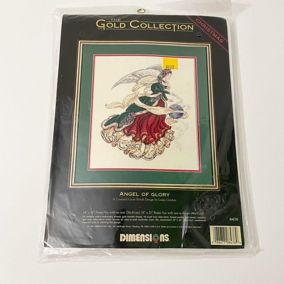 1995 Dimensions Gold Collection Angel of Glory Counted Cross Stitch Kit ...