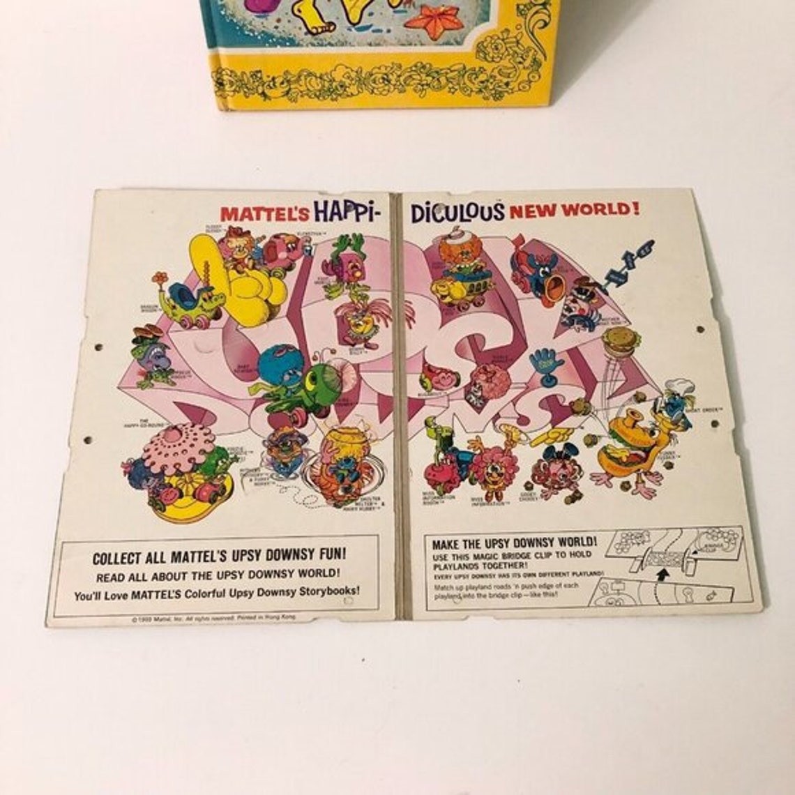 Vintage 1969 Mattel Upsy Downsy Downy Dilly Playset With Board and Book ...