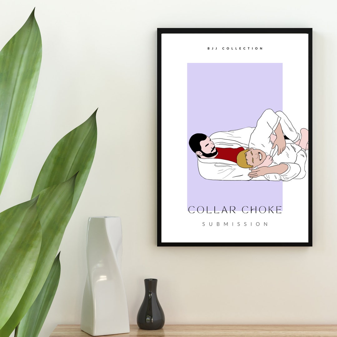Jiu Jitsu Choke Poster Different Colors - Etsy