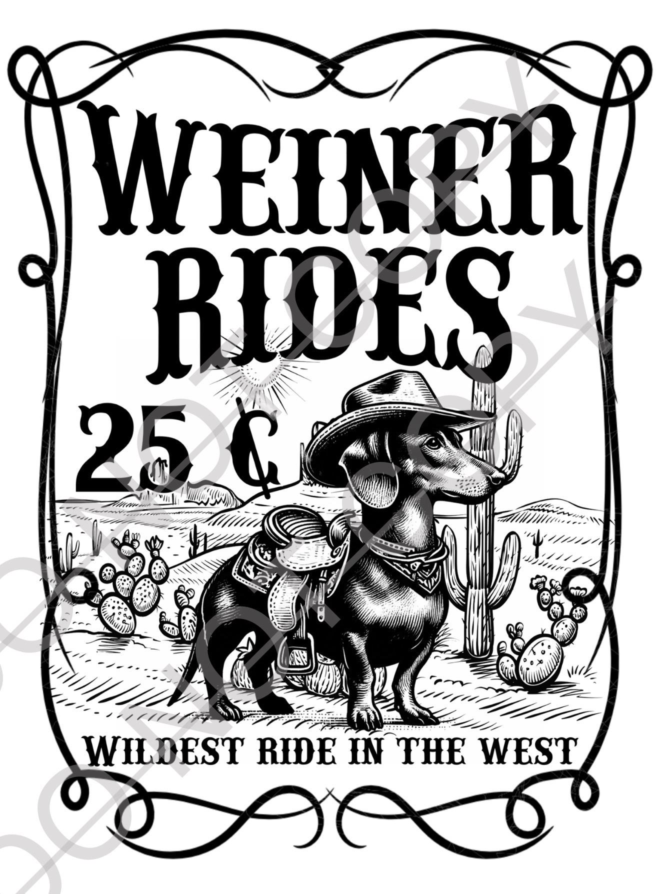 Weiner Rides PNG - Etsy