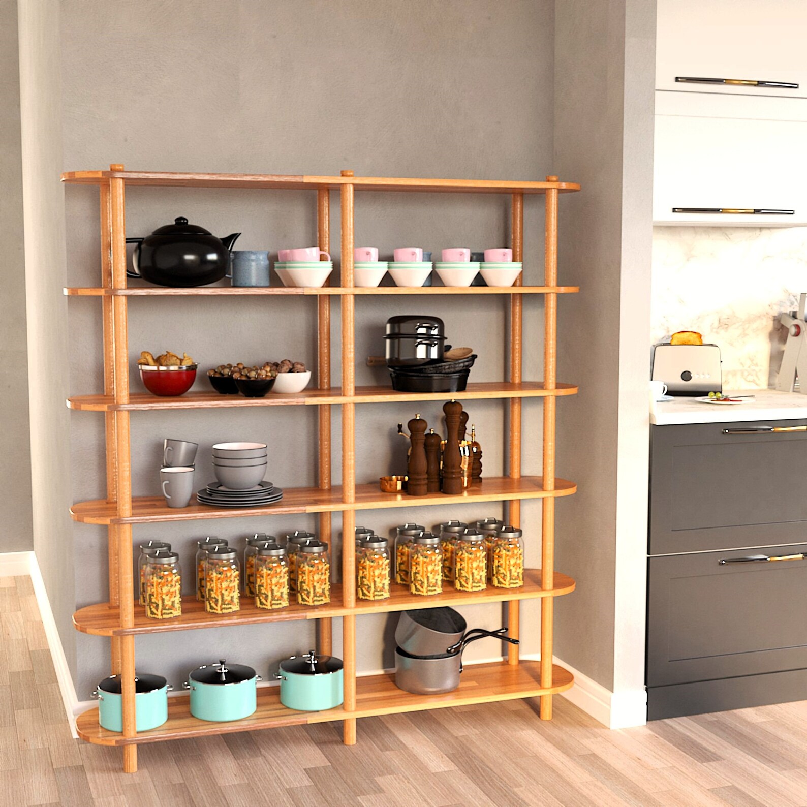 Custom Design Solid Wood Room Divider, Divider Bookshelves for Living ...