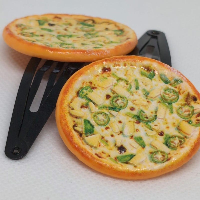 Pizza Hair Clip - Etsy