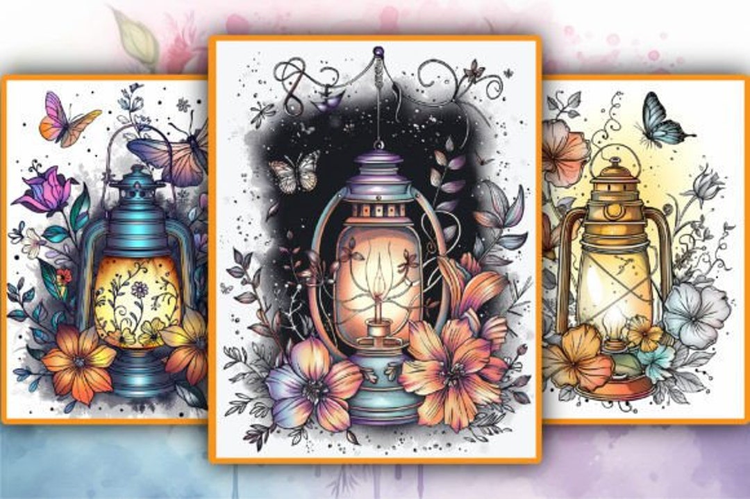 Magical Lantern Coloring Book Pages Printable, 100 Pages - Etsy