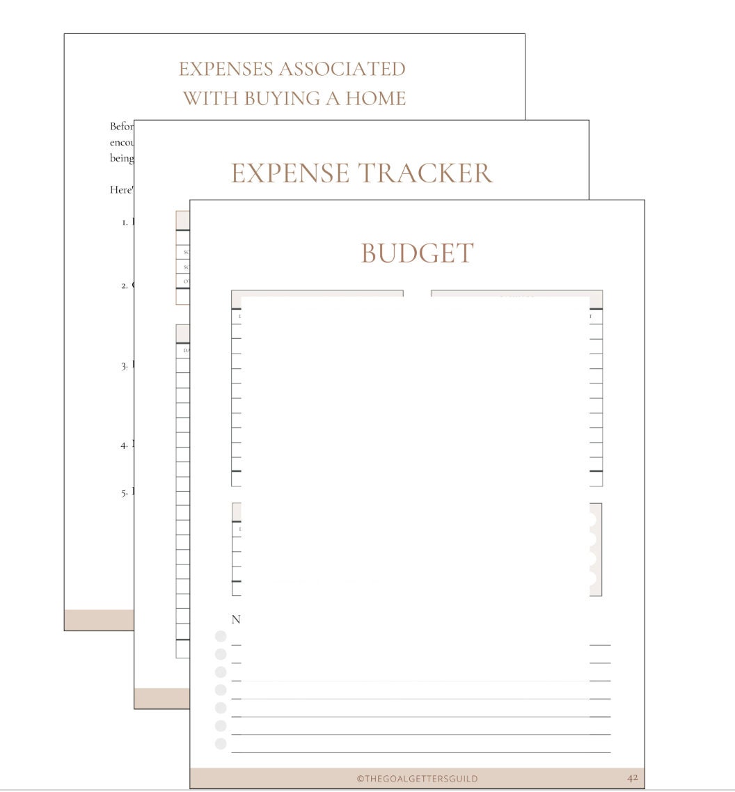 Home Buyer Planner + Tracker - Etsy