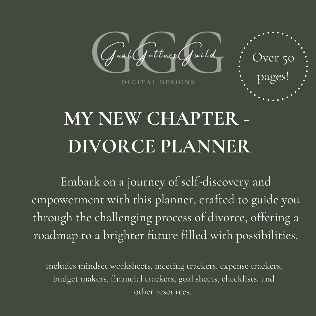 My New Chapter - Divorce Planner - Etsy