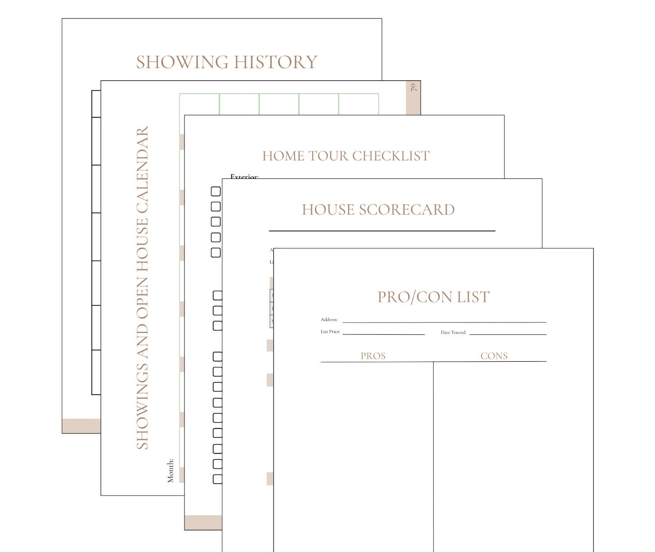 Home Buyer Planner + Tracker - Etsy