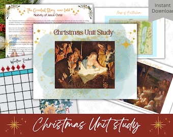 Nativity Unit Study | Birth of Jesus | Homeschool Printable| Vocabulary ...