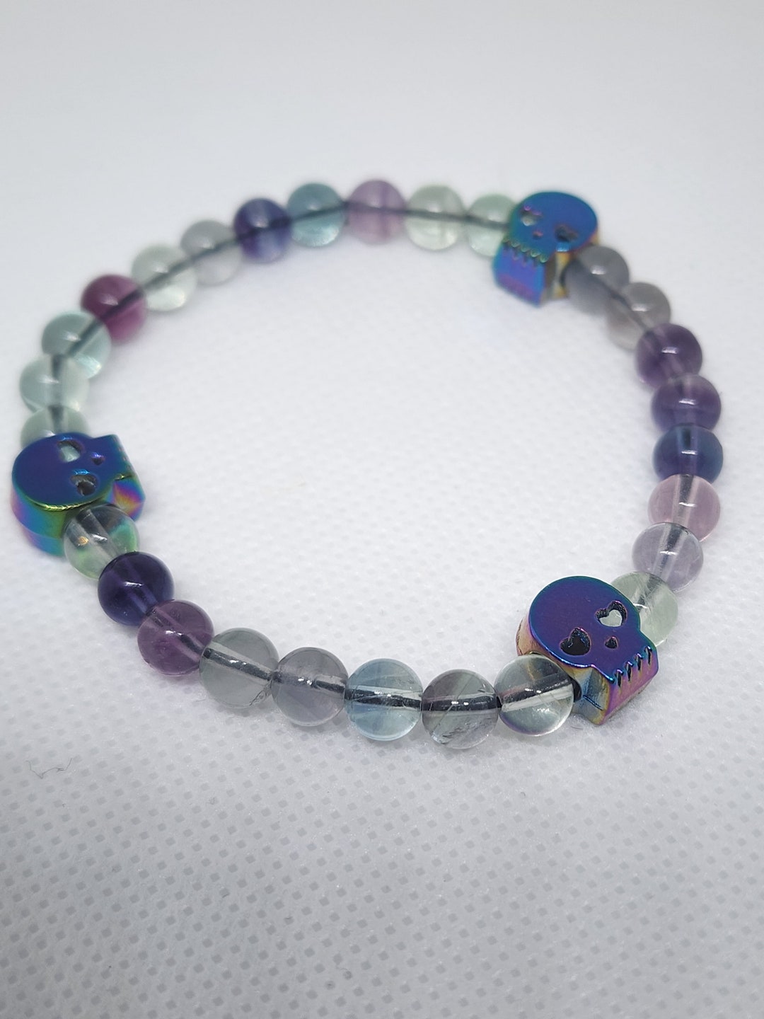 Alien Crystal Beaded Bracelet - Etsy