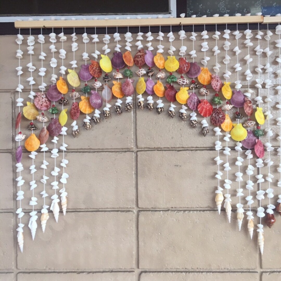 Handmade Sea Shell Curtain Doorway Sea Shell Door Curtain Sea Shell ...