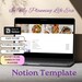 Purple Aesthetic Notion Planner Notion Template All in One - Etsy