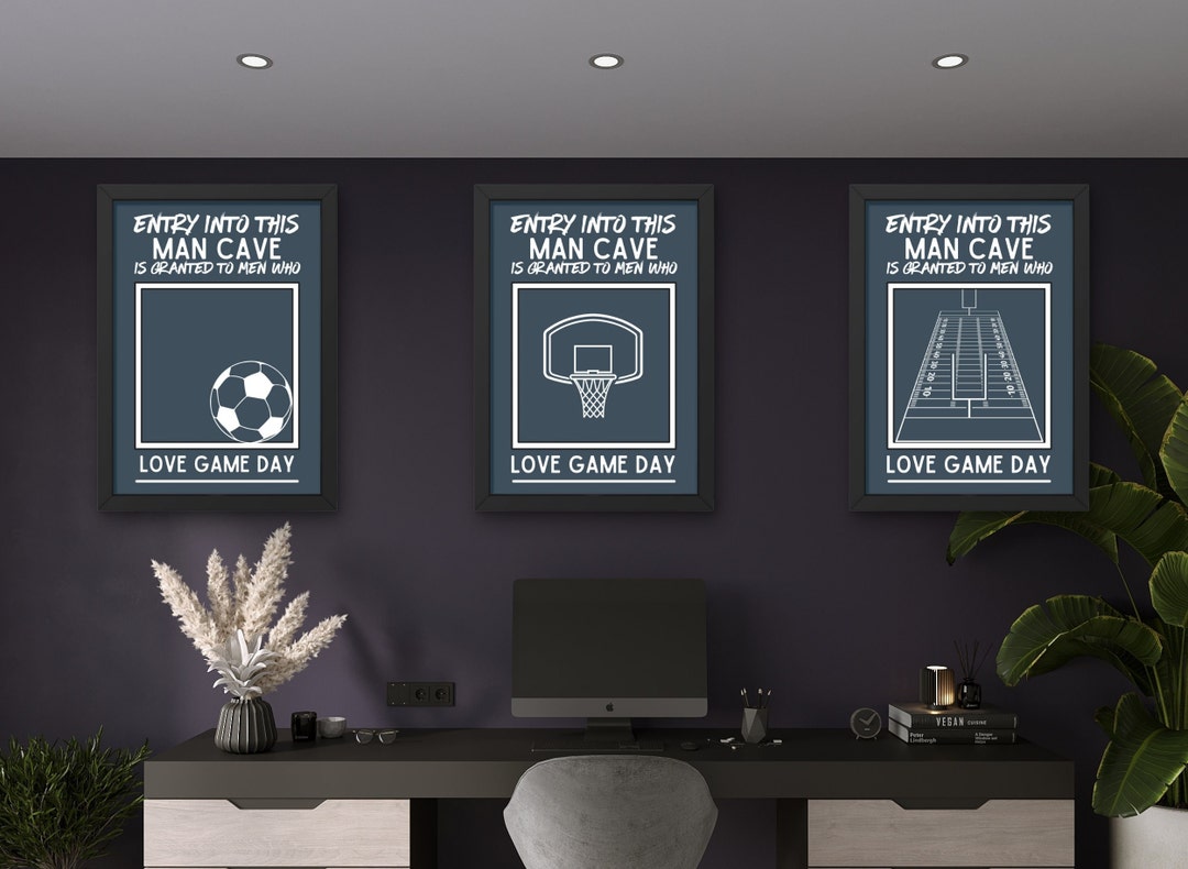 Sports Poster Set Sports Quote Art Gift for Men Man Cave - Etsy New Zealand
