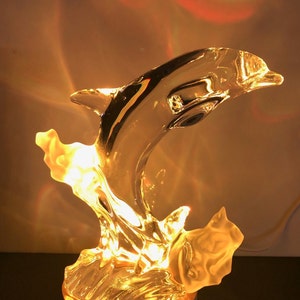 Leaded Glass Dolphin - Etsy