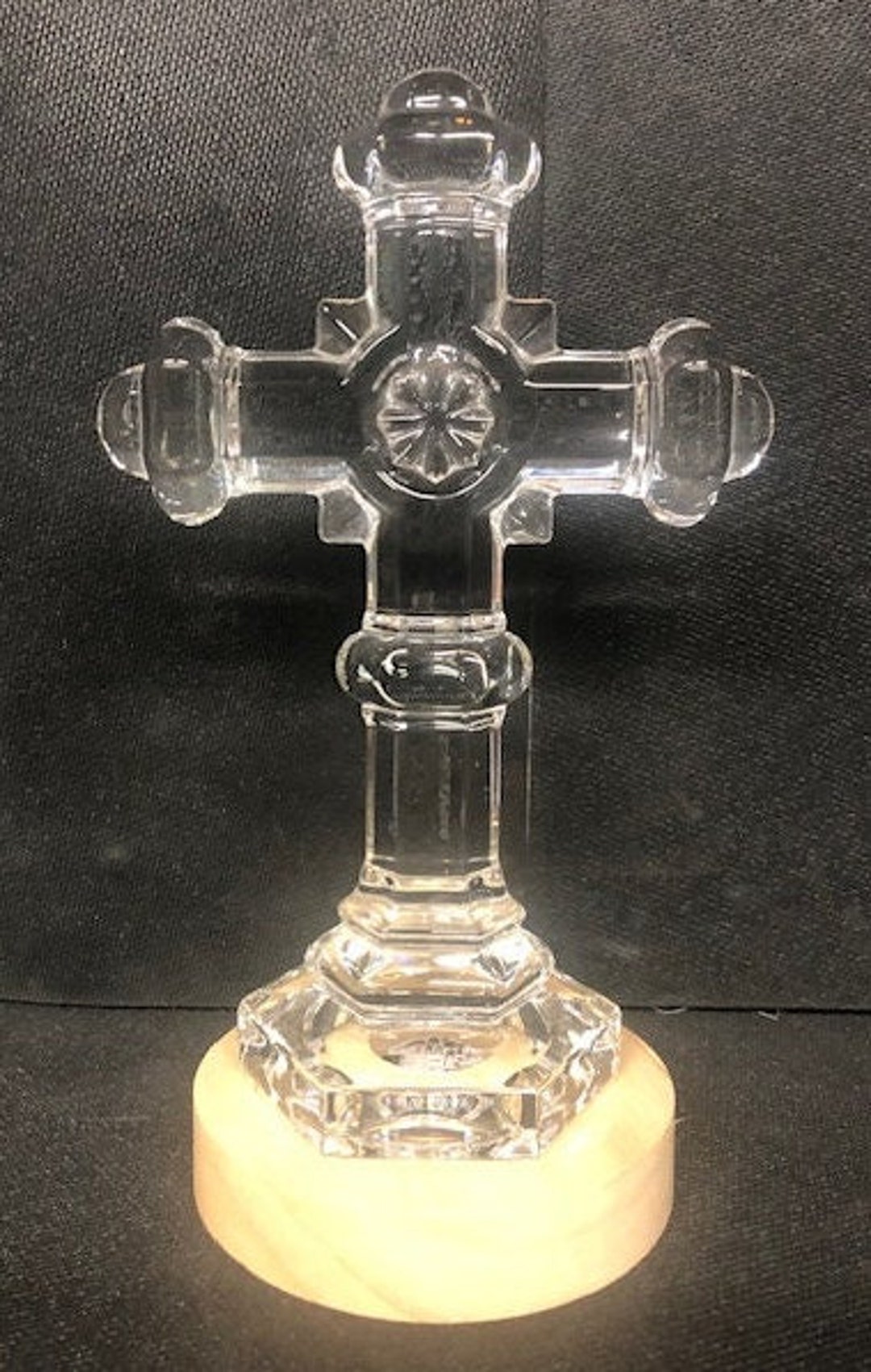 Rounded Glass Cross - Etsy