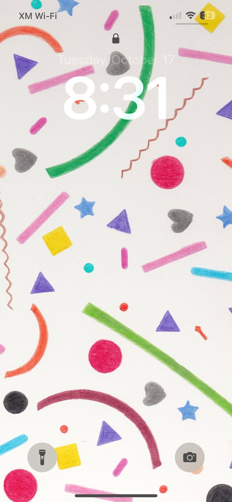 Colorful Shapes iPhone Wallpaper - Etsy