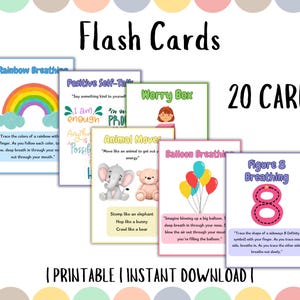 Emotional Regulation Cards for Kids, Anxiety Coping Strategies, Self ...