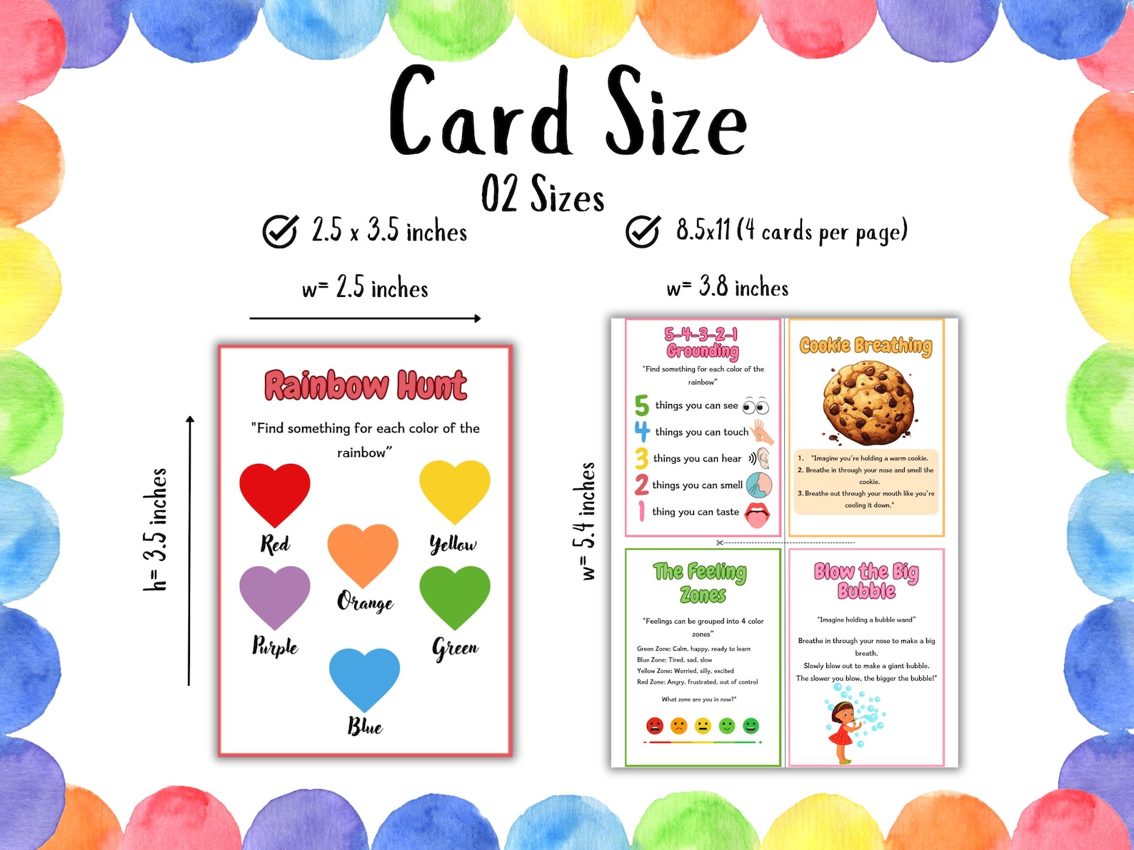 Emotional Regulation Cards for Kids, Anxiety Coping Strategies, Self ...