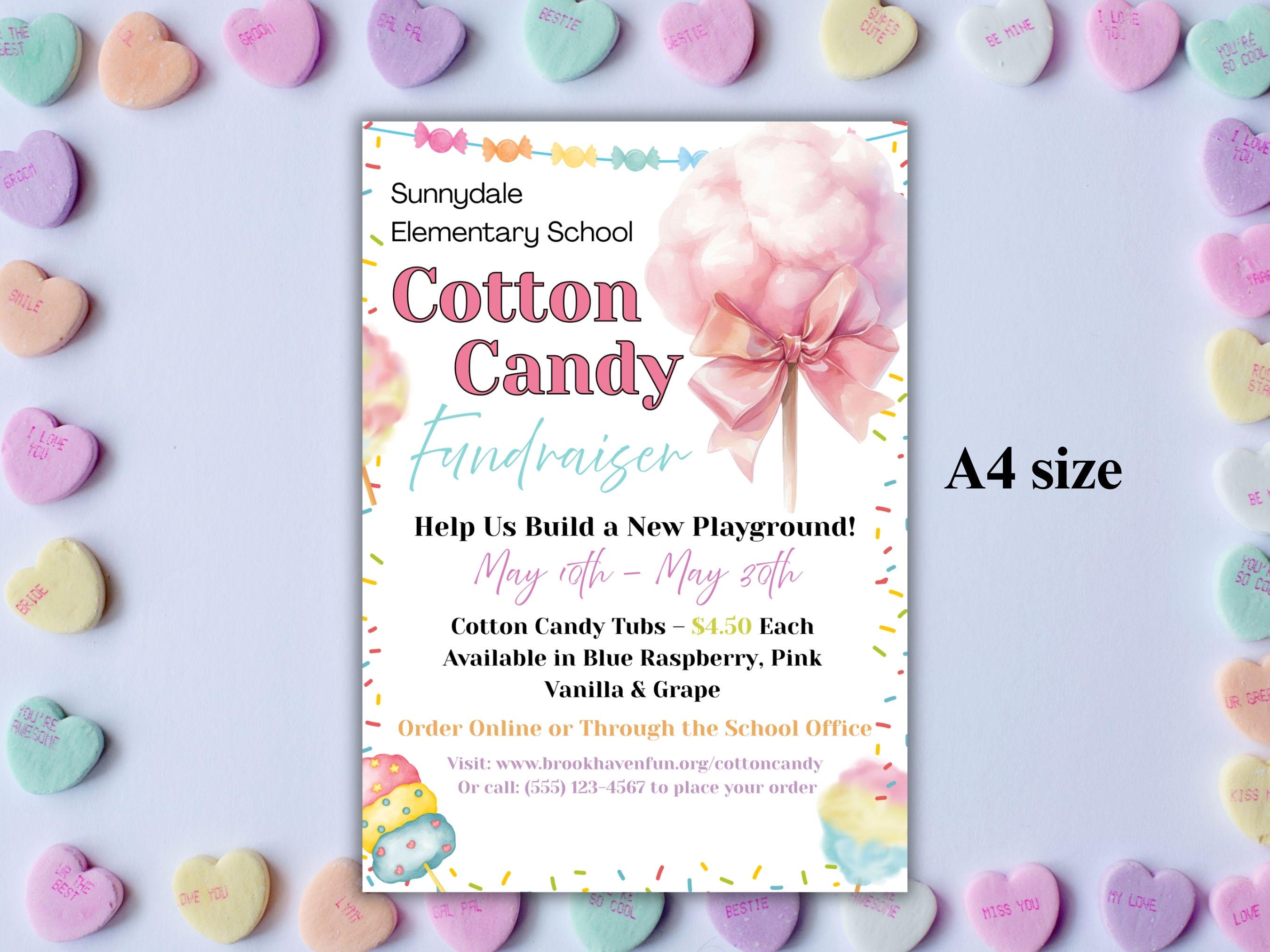 Editable Sweet Treat Fundraiser Flyer Template, Printable Candy-themed ...