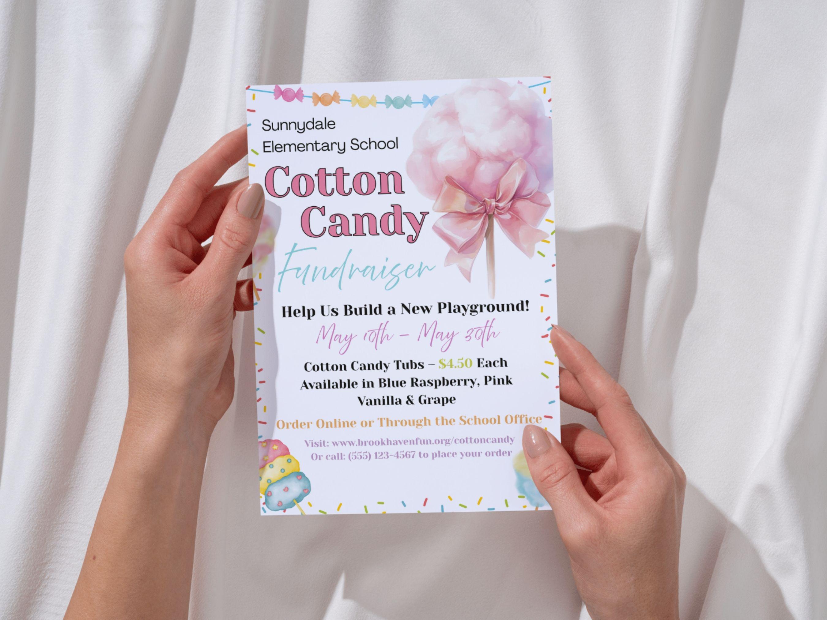 Editable Sweet Treat Fundraiser Flyer Template, Printable Candy-themed ...