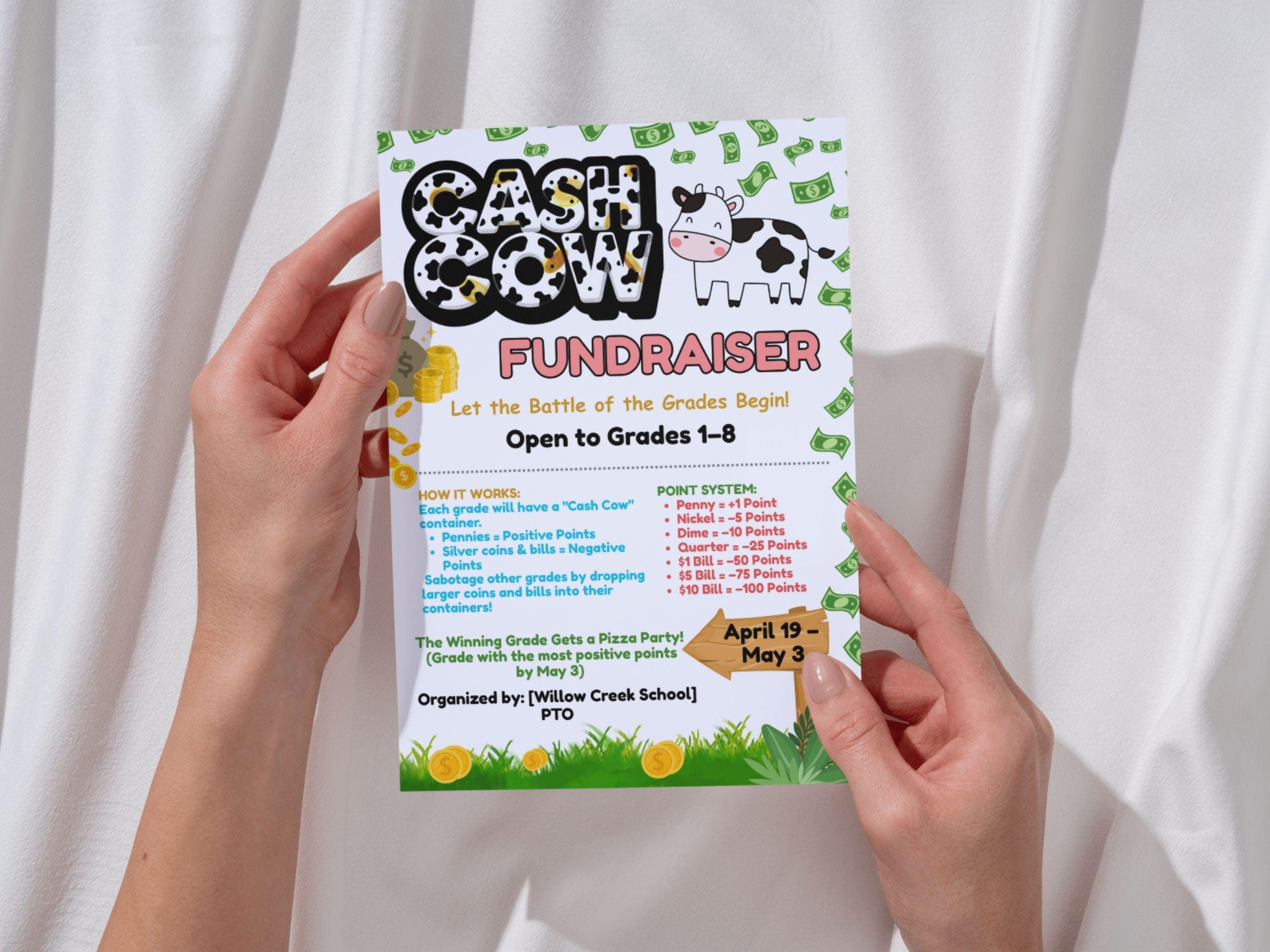 Editable Money-themed Fundraiser Flyer Template, Printable Donation ...