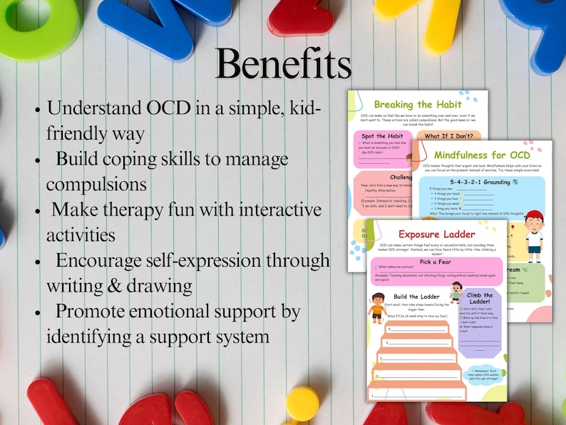 OCD Flashcards for Kids, OCD Worksheets Printable, OCD Therapy Games ...