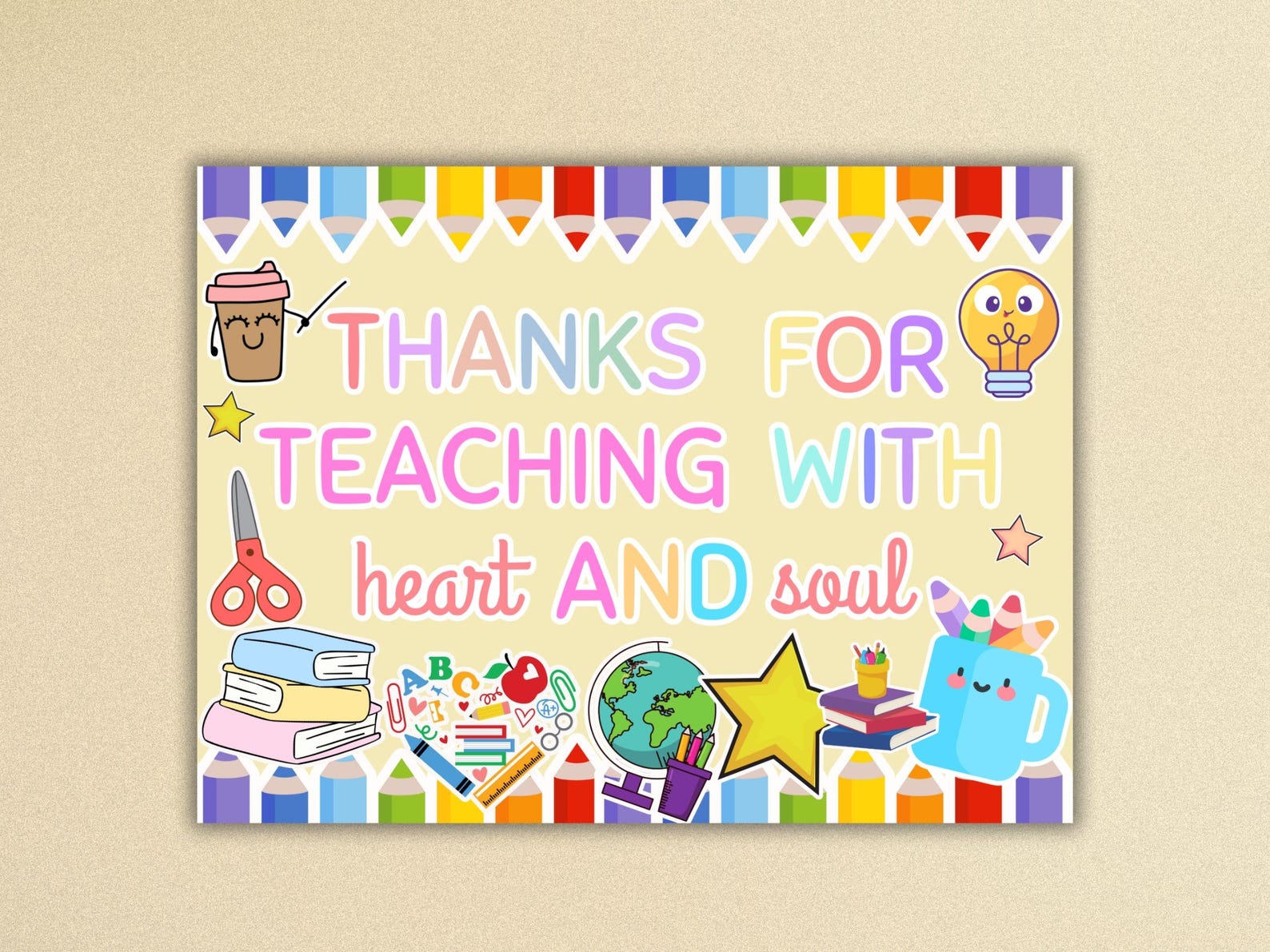Printable Teacher Bulletin Board Kit | Classroom Door & Hallway Display ...