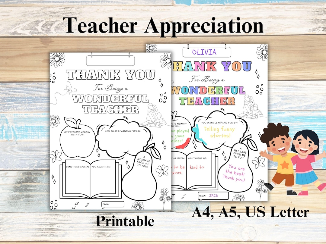 Teacher Appreciation Week Printable, Teacher Appreciation Gift, Teacher ...