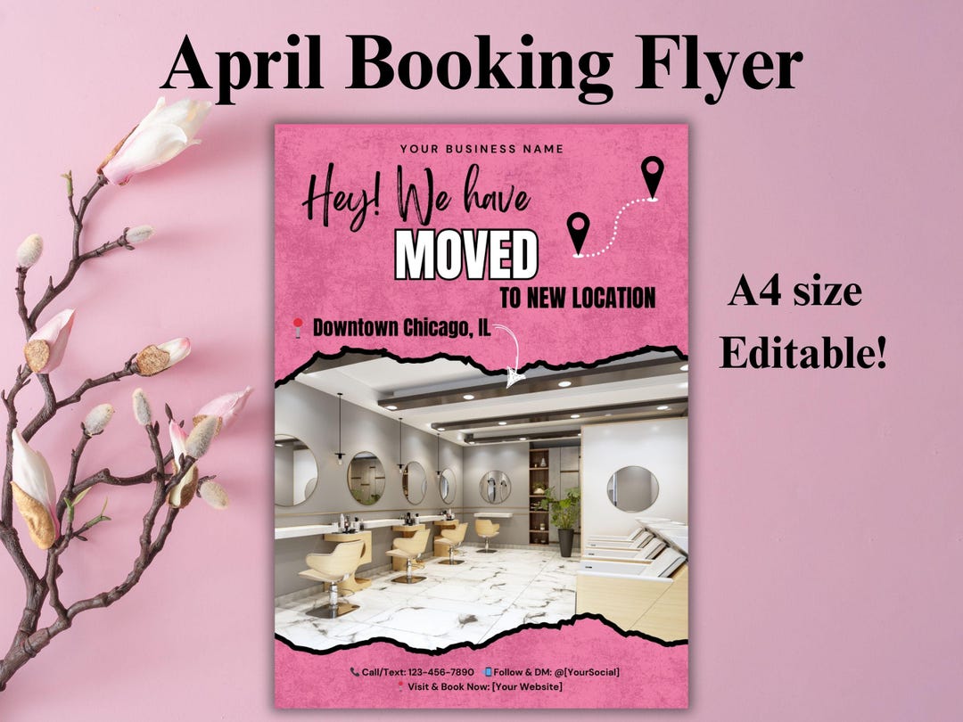 We Have Moved DIY New Location Flyer Editable, Location Announcement ...